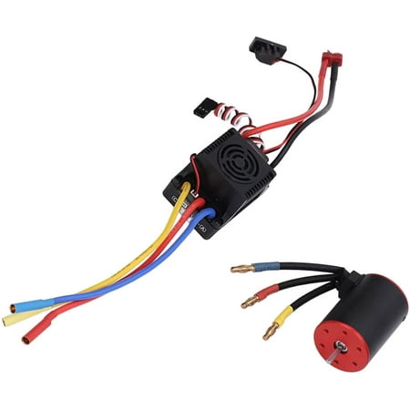 RC Car 3650 2300KV Brushless Motor with 80A ESC Combo Set, Waterproof ...