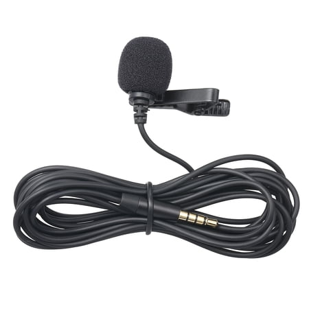 Amdohai 3.5mm Recording Microphone Clip-on Mic for IOS Android/Windows ...