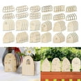 48Pcs Wooden Fairy Garden Door Fairy Door Diy Craft Kit Mini Blank Door Subtle Styles - Walmart.com