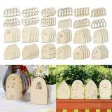 48Pcs Wooden Fairy Garden Door Fairy Door Diy Craft Kit Mini Blank Door Subtle Styles - Walmart.com