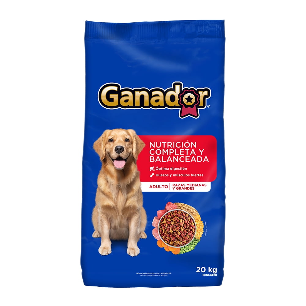 Croquetas para Perro Ganador Original Adultos Razas Medianas y Grandes ...