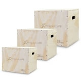 Free Shipping! ProsourceFit 3-in-1 Wood Plyometric Jump Box for Plyo ...