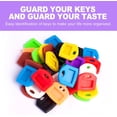 Silicone Key Labels Tags - Multi-Colored Key Identifiers Markers with ...