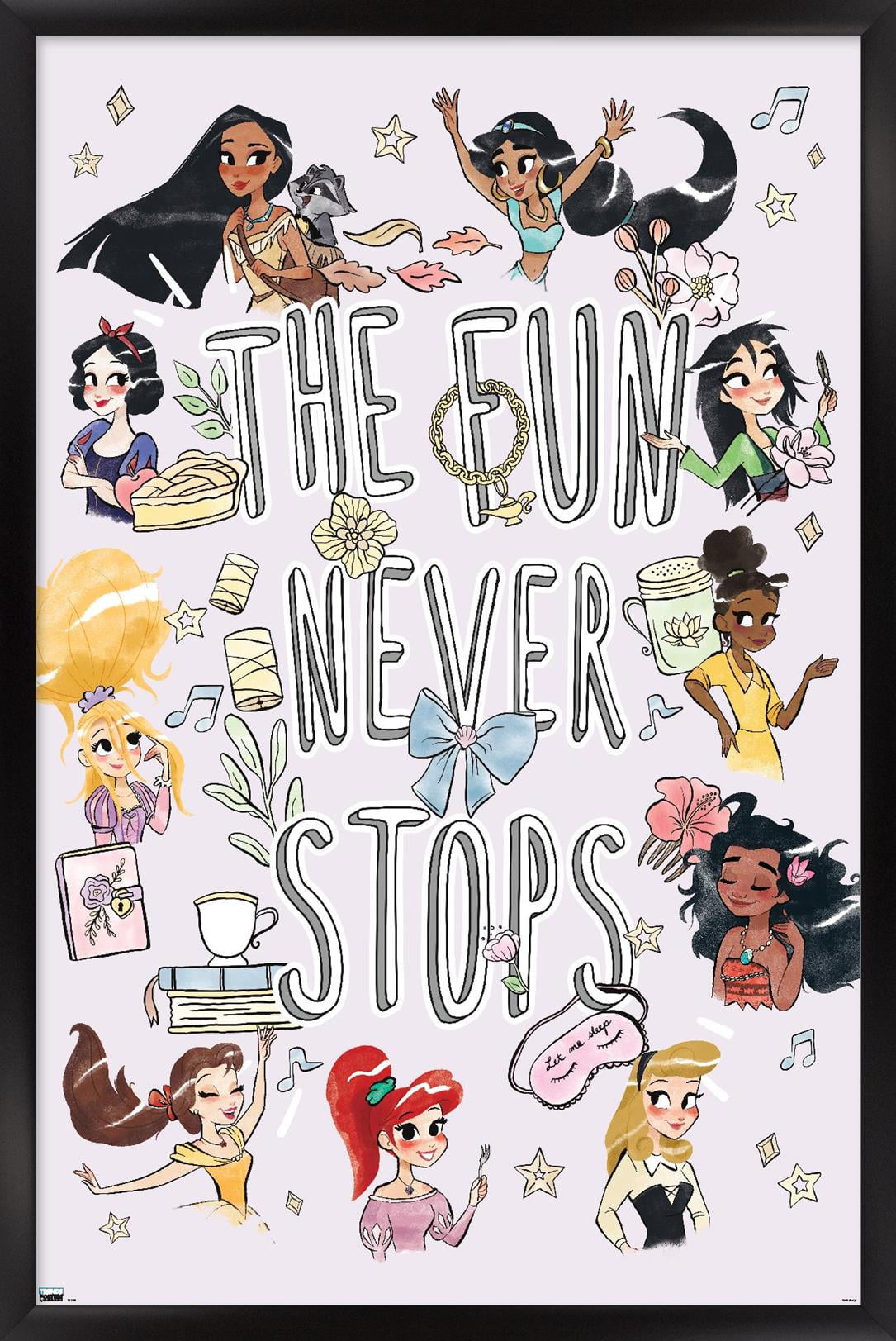 Disney Princess - Best Friends Wall Poster, 22.375" x 34" Framed ...