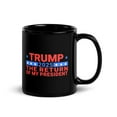Trump Vance Inauguration Black Glossy Mug, Trump 2025 The Return Of My ...