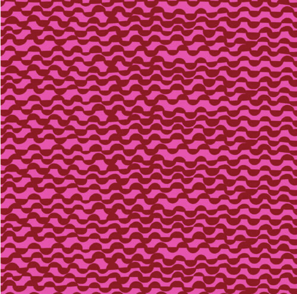 Blank Quilting Points of Hue Wavy Lines Red Cotton Fabric By The Yard ...
