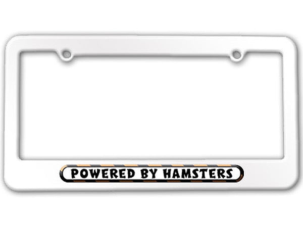 Powered By Hamsters License Plate Frame - Walmart.com