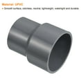 Uxcell 50x40mm Reducer Pipe Fitting Straight Coupling Connector, Gray 4 ...