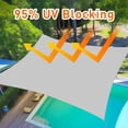 Shade Sail 10'X20' Recle Light Grey Breathable UV Block Outdoor Canopy ...
