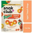 Snak Club Tajin Chili and Lime Seasoned Candy Peach Rings, 11 ounce ...