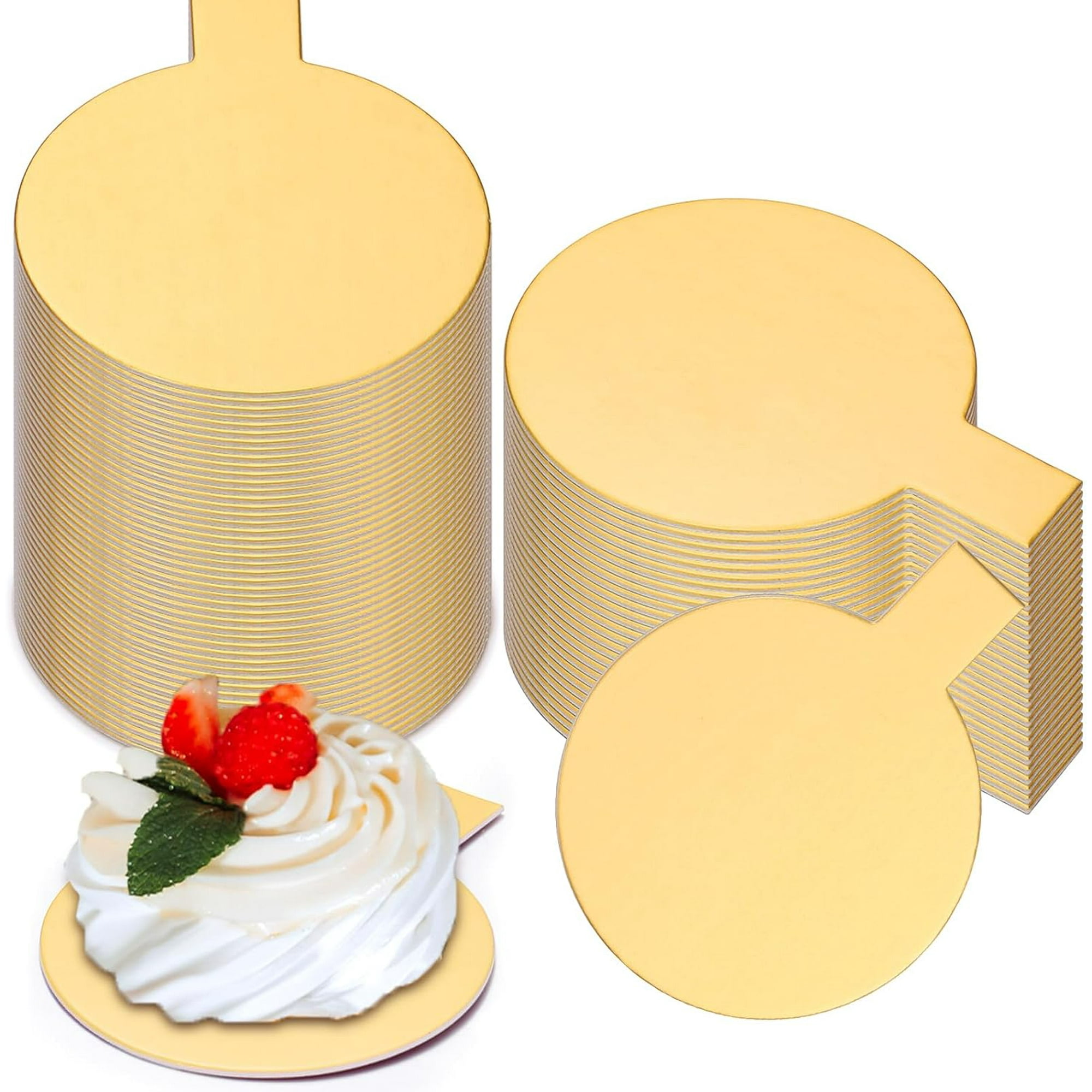 Click here for Flafree 200 Pcs 2 Inch Round Cake Board With Tab M... prices