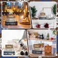 4 Pcs Winter Wooden Tabletop Decor Snowflake Tiered Tray Decor Winter ...