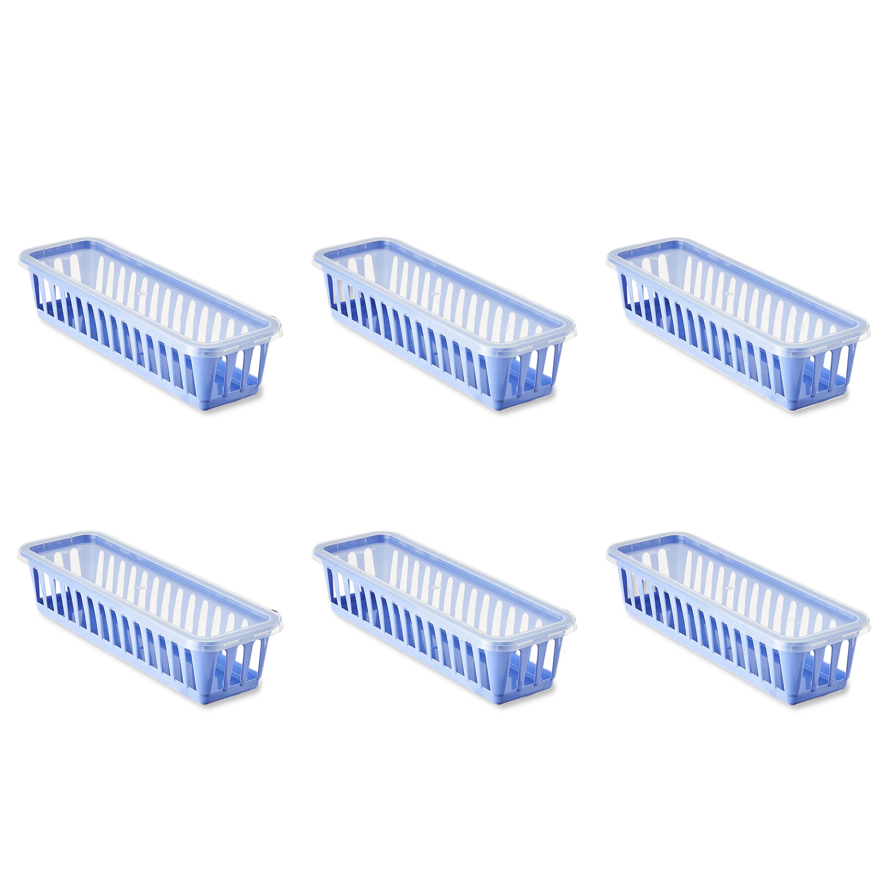 Pen+Gear Plastic Pencil Tray, Periwinkle, Set of 6, New - Walmart.com