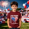 Americas 250Th Birthday Shirt Boys Patriotic Graphic 4Th of July ...