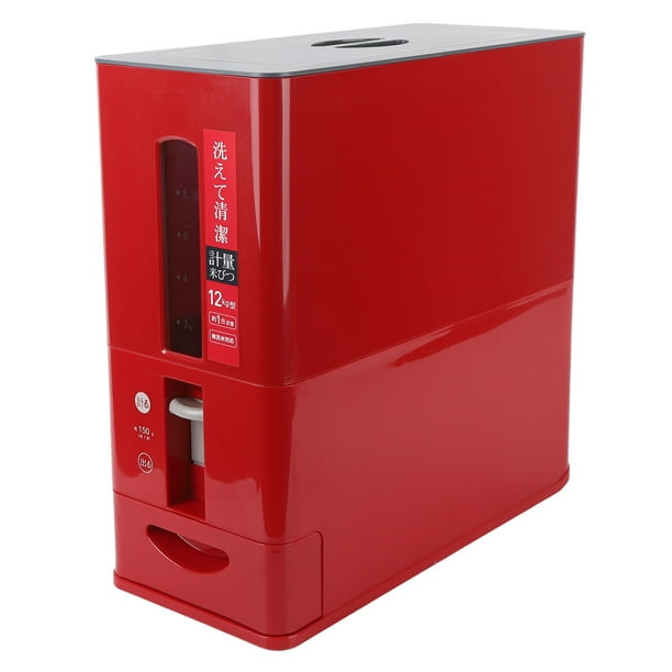 Rice Storage Bin,12kg Automatic Rice Storage Dispenser Rice Bin Rice ...