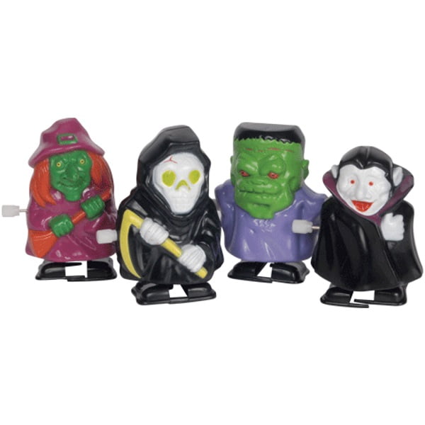 Loftus Wind-Up Halloween Characters Walking Ghouls Wind-Up Toy, 12 Pack ...
