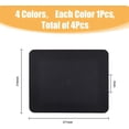 4Pcs 4 Colors PU Leather Mouse Pad Office Table Mat Rectangle Mixed ...