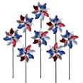 In the Breeze 2752 — 8 Piece Sparkle Pin Wheel Spinner, 8", Red/White ...