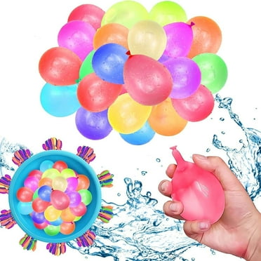 Water Splash Balls Reusable Absorbent Soft Fabric Balls for Water Fight ...