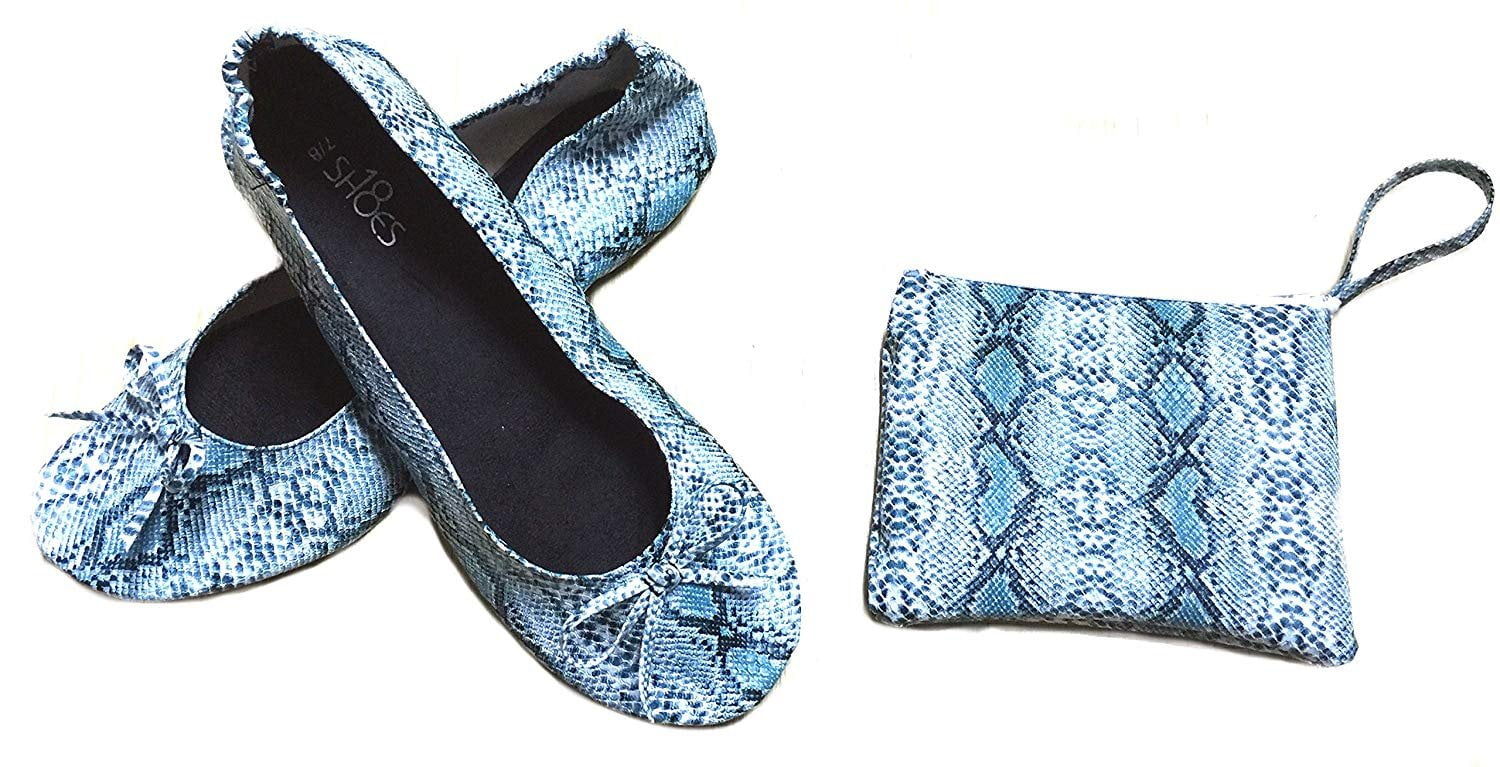 Shoes 18 Women's Foldable Portable Travel Ballet Flat Shoes w/Matching ...