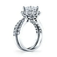 Metal Masters 3.25Ct Round Moissanite Crown Halo Bridal Set, 18K Over ...