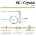 MR Direct 601 Crystal Vessel Sink Ensemble with a Chrome finish 718 ...