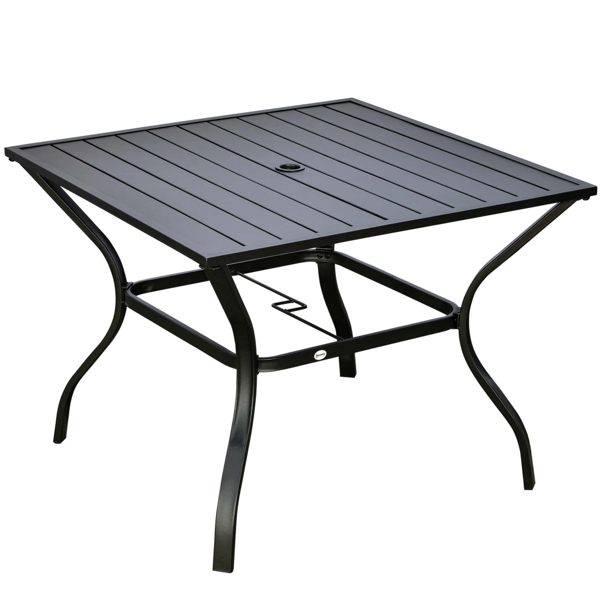 Click here for Outsunny Outdoor Dining Table With Parasol Hole Pa... prices