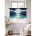 Full Moon Sheer Curtains for Living Room Bedroom Night Natural Scenery ...