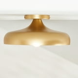 SAFAVIEH Willet 13 in. Modern Painted Gold Iron Mount Light with Iron ...