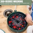 Self-Spinning Berry Washing Bowl, Ceramic Fruit Washer Colander with ...