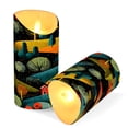 2PCS Small Flameless Candles Lamp Flameless Candles Slanted Candle Lamp ...