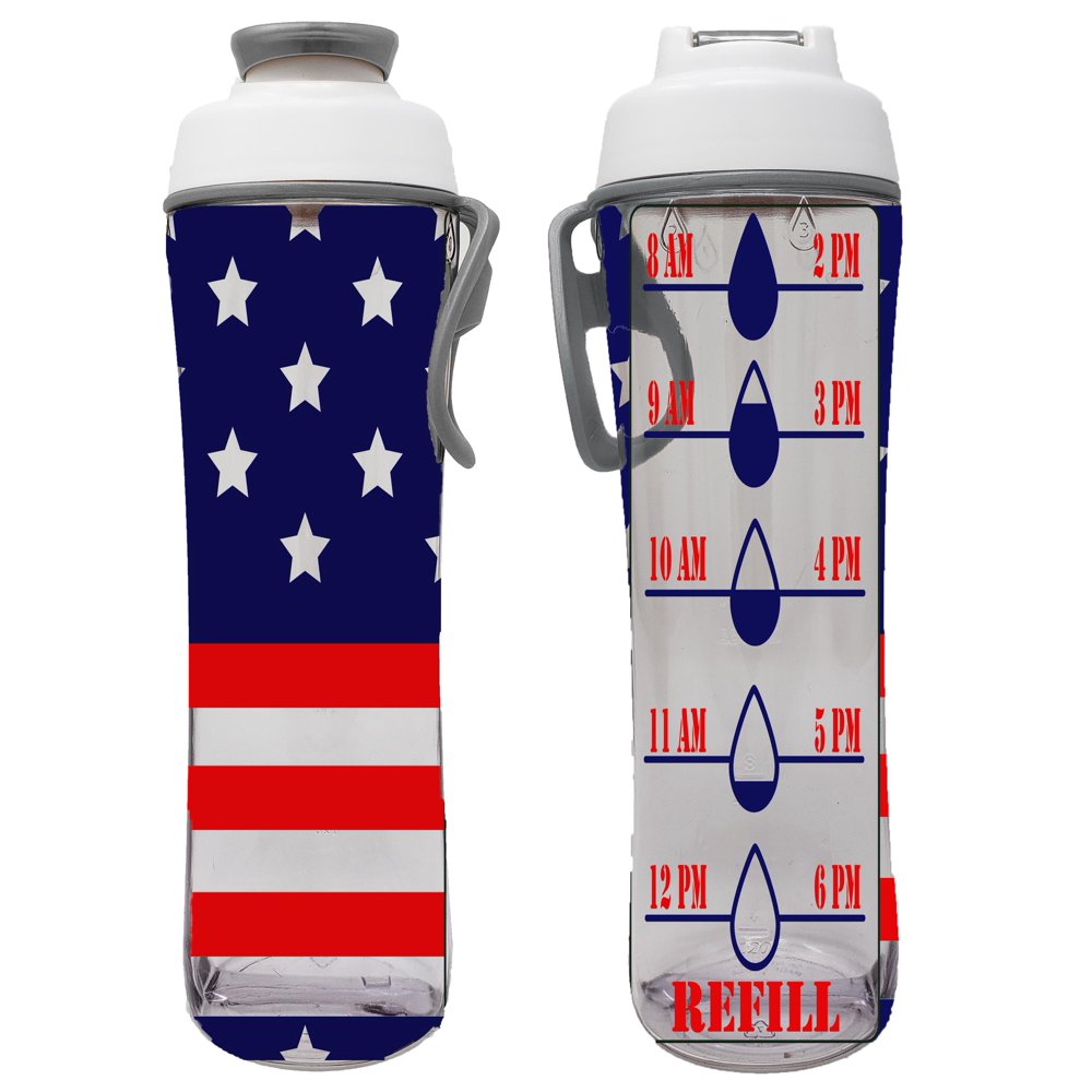 Water Bottle for Kids With Time Markers - Motivational Bottles Remind ...