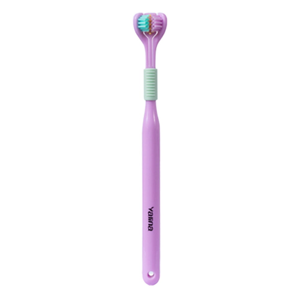 3 Sided Toothbrush for Adults Triple-Angle Tooth-Hugging Deep Cleaning ...