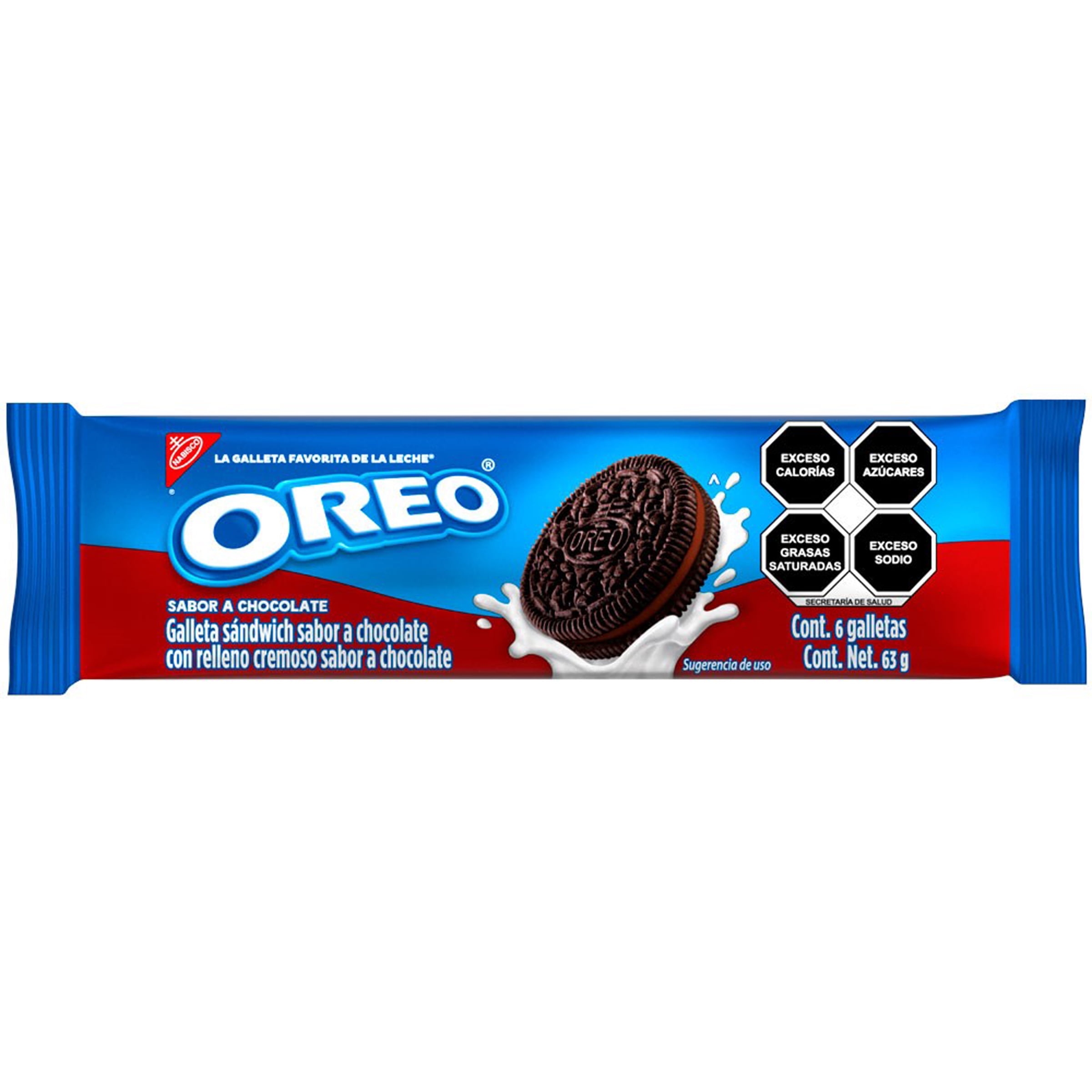 Galletas Oreo con relleno sabor chocolate 63G | Walmart en línea