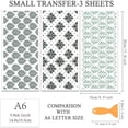 3 Sheets PVC Waterproof Decorative Stickers Self Adhesive Decals for ...