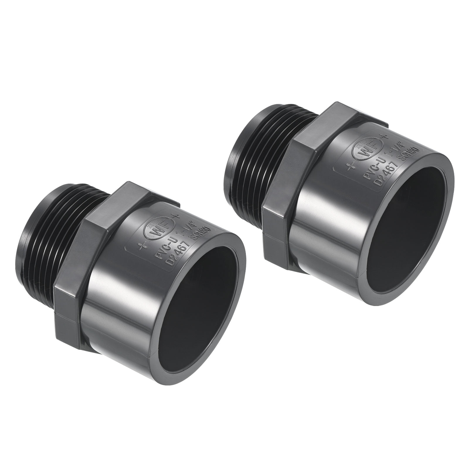 PVC Pipe Fitting 5/4NPT Male Thread 5/4" Socket Straight Connector ...