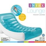 Intex Inflatable Rockin' Lounge Pool Floating Raft Chair with Cupholder ...
