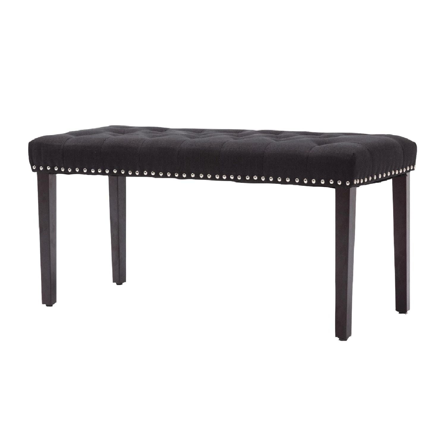 Click here for Ih Casadécor Cabara Tufted Fabric Bench (Black) prices