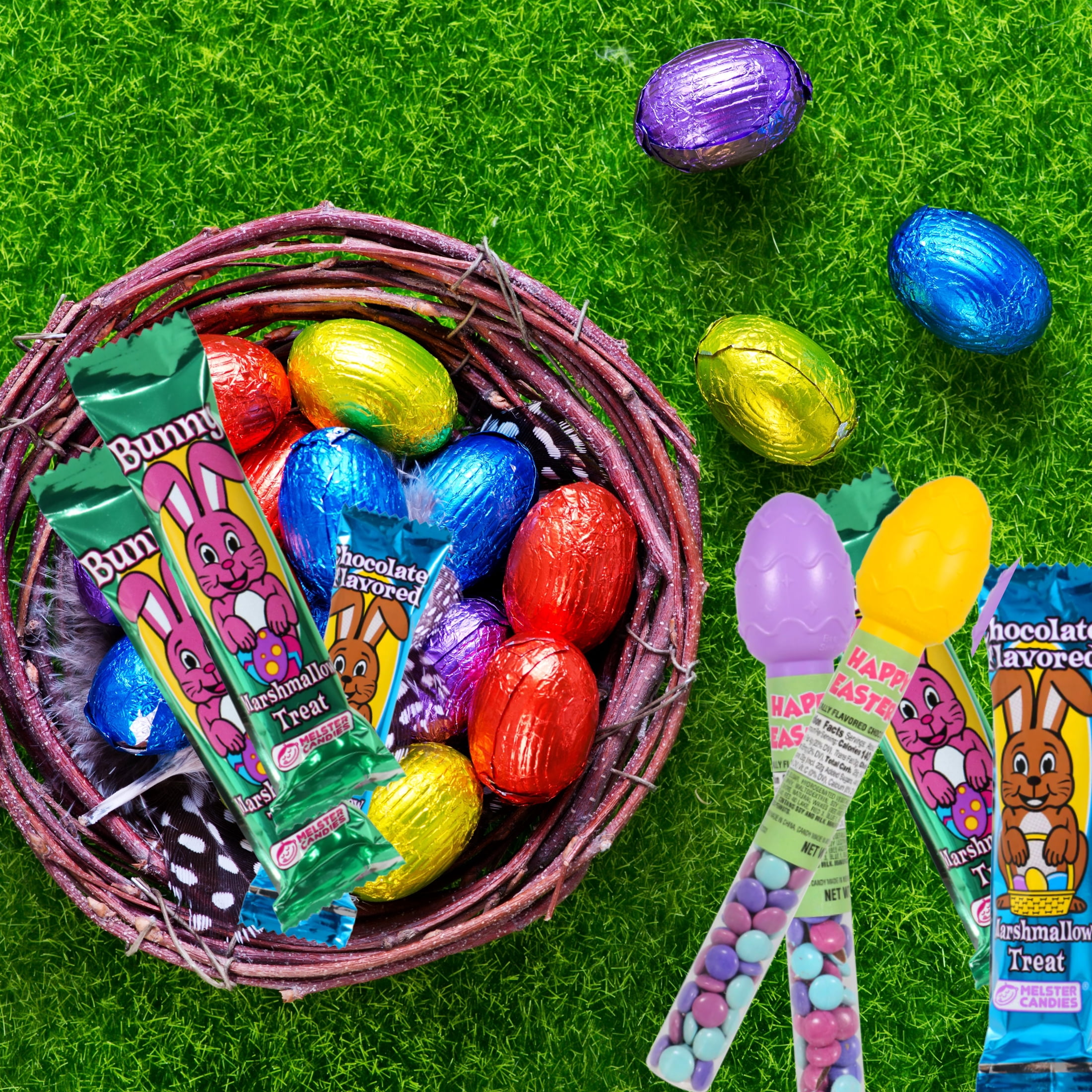 Chocolate Easter Eggs Basket