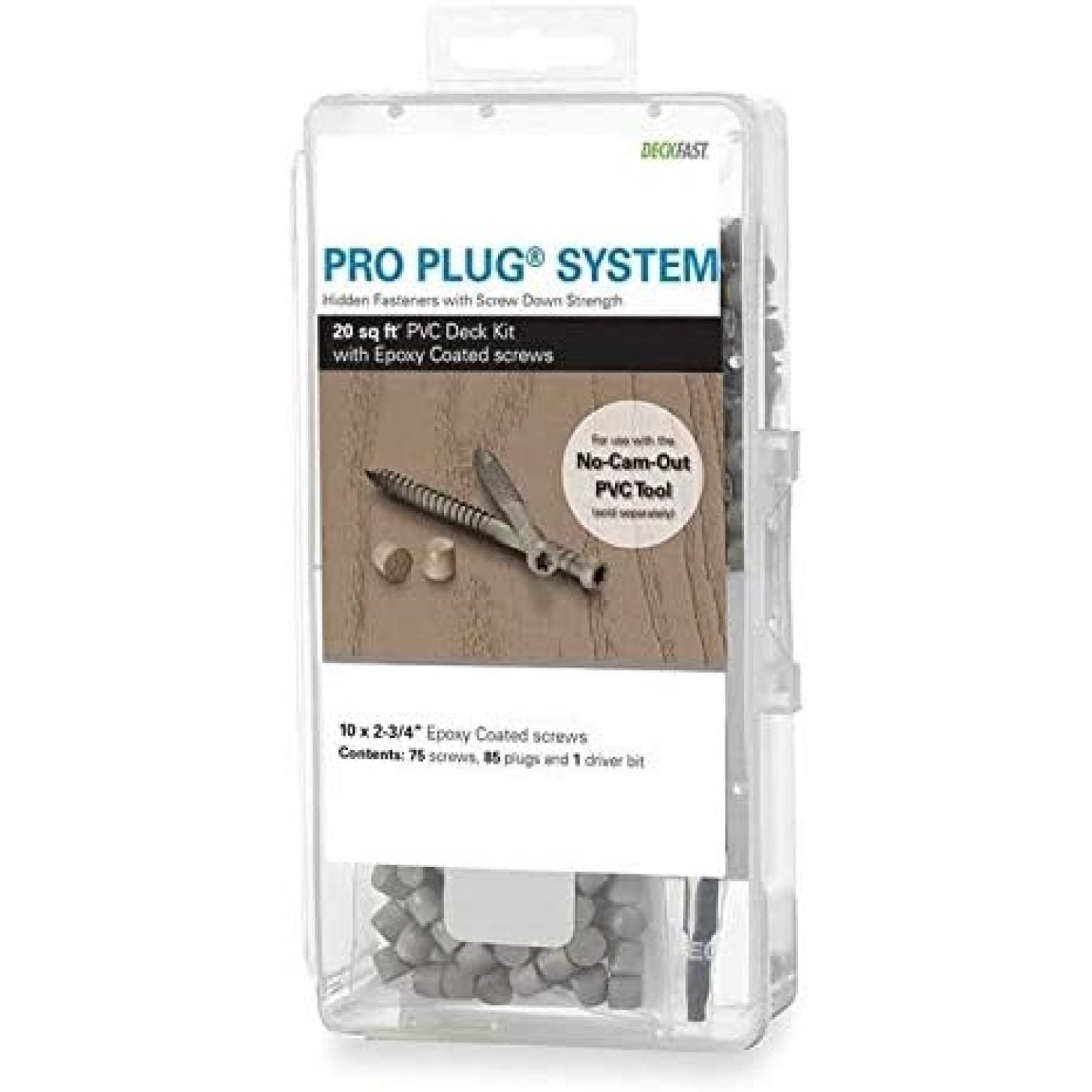 Pro Plug PVC Plugging System for AZEK Brownstone Decking - Epoxy Steel ...