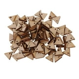 Triangle Shape Unfinished Wood Pieces with Hole for Crafts 100 Pieces ...