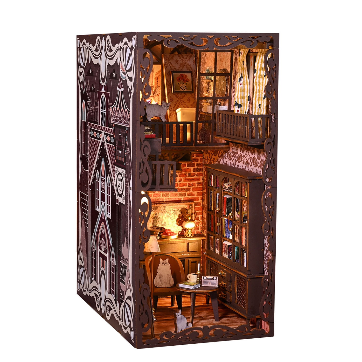Click here for Amdohai Diy Book Nook Kit  Diy Dollhouse Booknook... prices