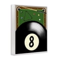 Stupell Industries Billiard Table & Balls White Framed Giclee Art ...