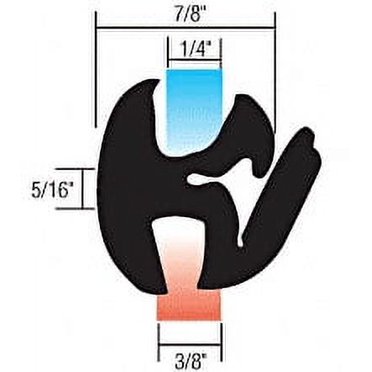 AP Products 018-1932-168 Bottom Pan Seal with 1-1/4" Wiper - Walmart.com