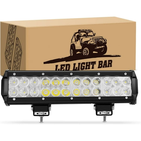 Led Light Bar 72W 12Inch LED Light Bar Spot Flood Combo 5040lm LED Fog ...