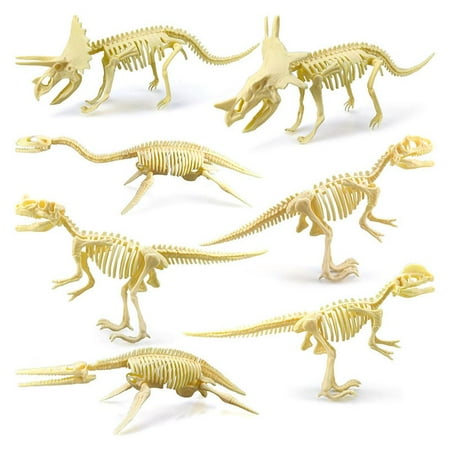 Dinosaur Skeletons 7 Pcs Aur Skeletons Aur Bones Toys For Kids ...