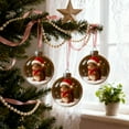 Transparent Christmas Ornament Ball with Stereoscopic Animal Figures ...