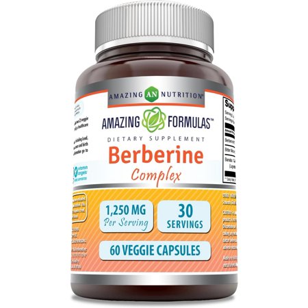 Amazing Formulas Berberine Complex Supplement | 1250 Mg Per Serving ...