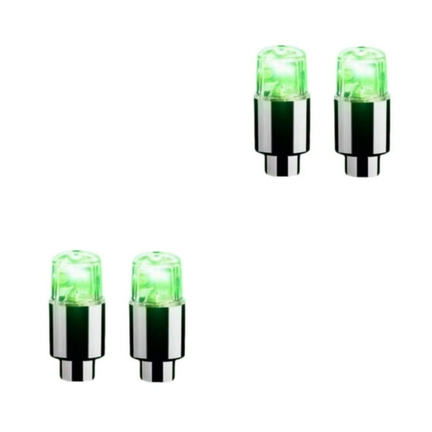 Unatoiry 4pcs/set Car Wheel Tire Air Valve Stem LED Lights Add Touch Of ...