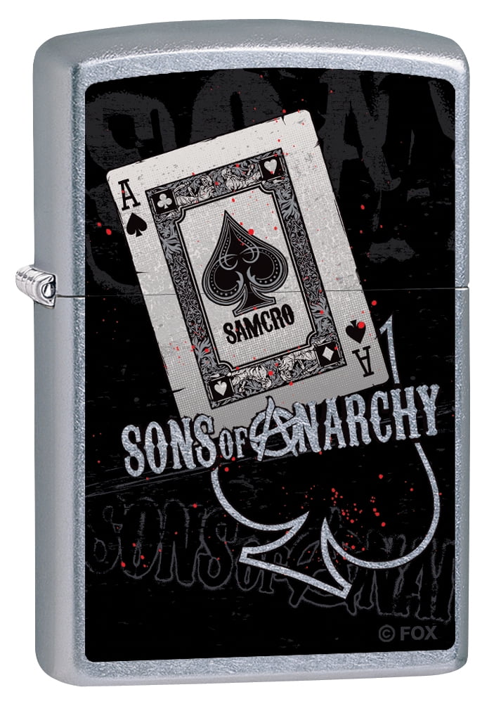 Zippo Lighter: Sons of Anarchy, Ace of Spades - Street Chrome 80142 - Walmart.com